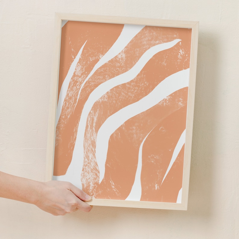 Printable Orange Abstract Art Print | Abstract Wall Art | Orange ...