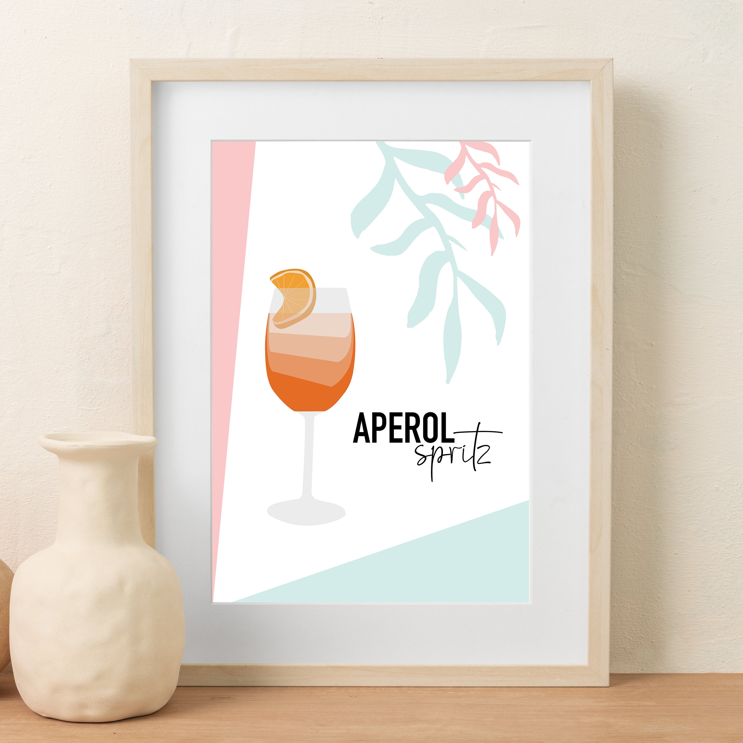 Printable Aperol Spritz Art Print | Aperol Spritz Wall Art | Retro ...