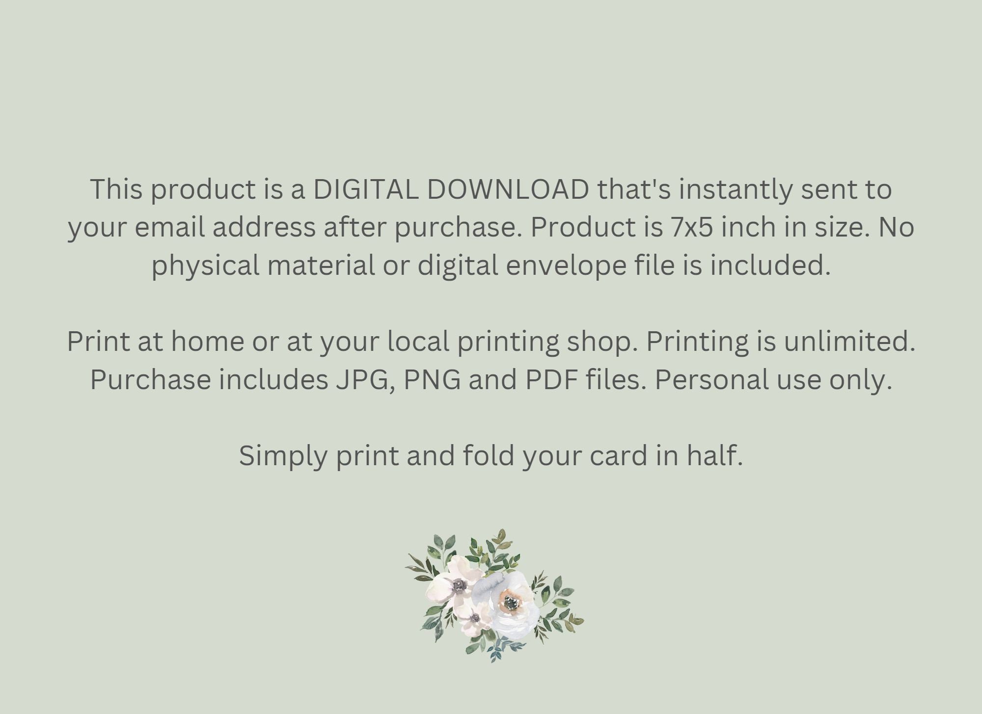 Printable Thank You Card, Appreciation Card, Digital Thank You Card ...