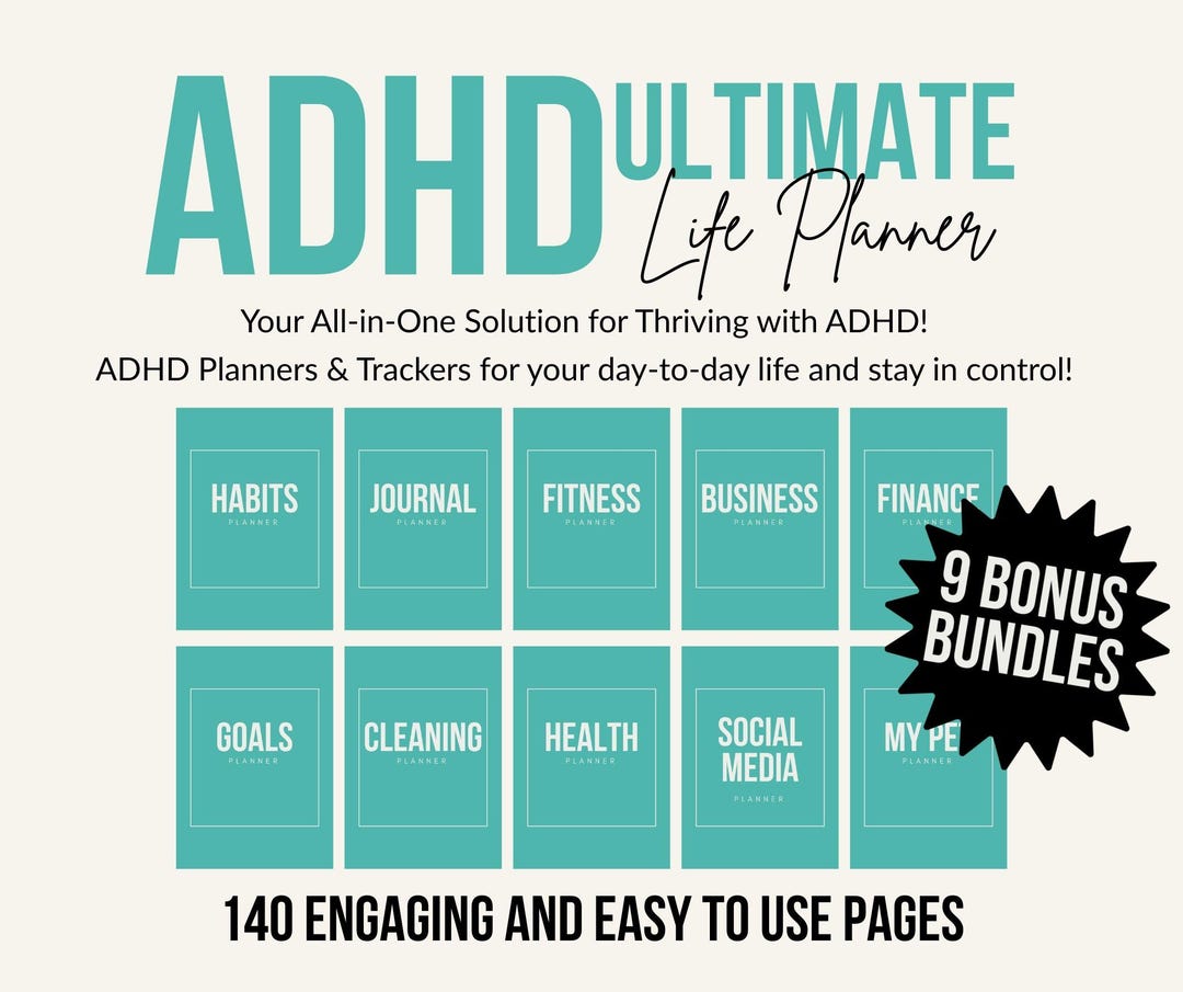 ADHD Toolbox, Adult ADHD Ultimate Life Planner, Coaching Tools ...