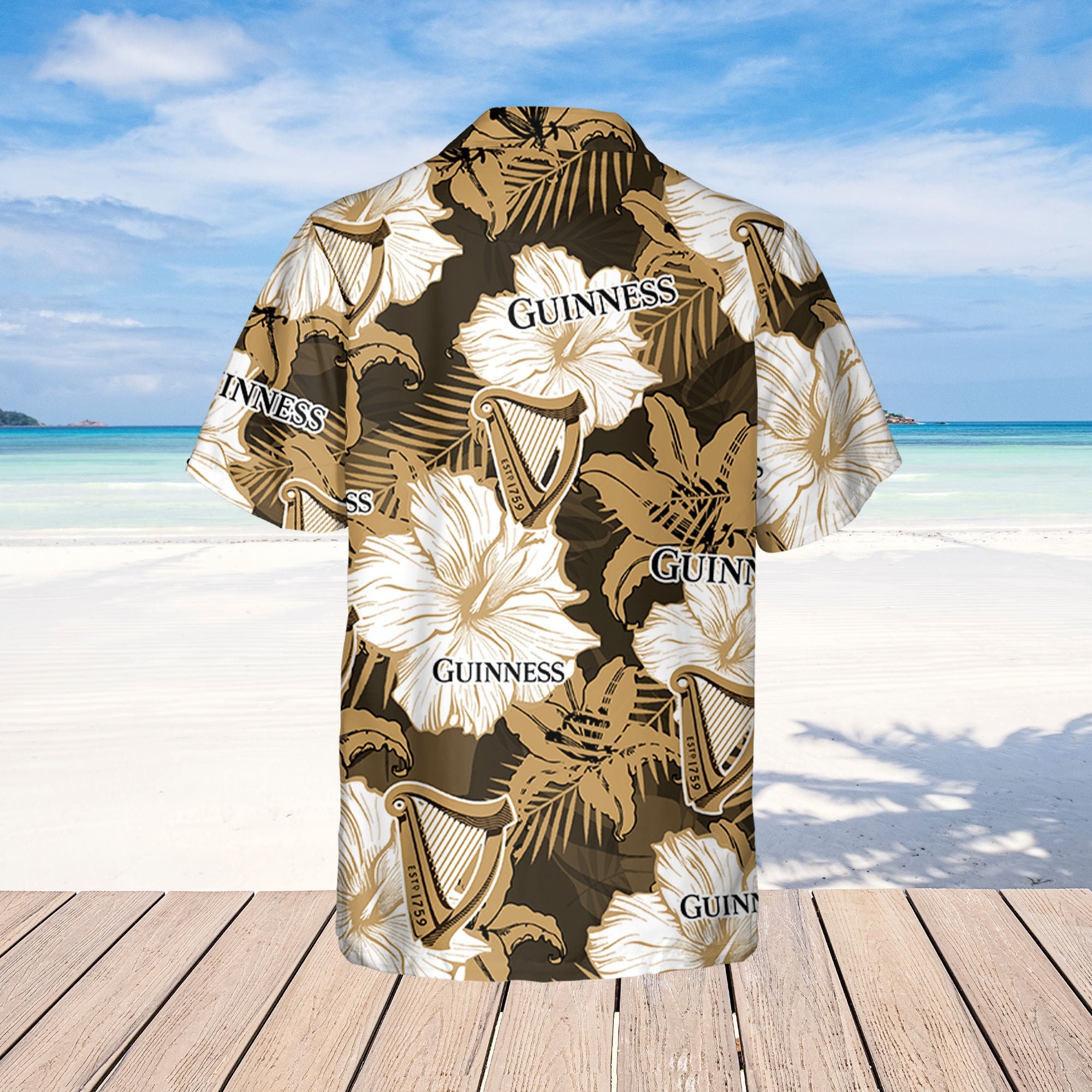 Guinness Hawaiian Floral Pattern Guinness Baseball Shirt, Hawaiian ...