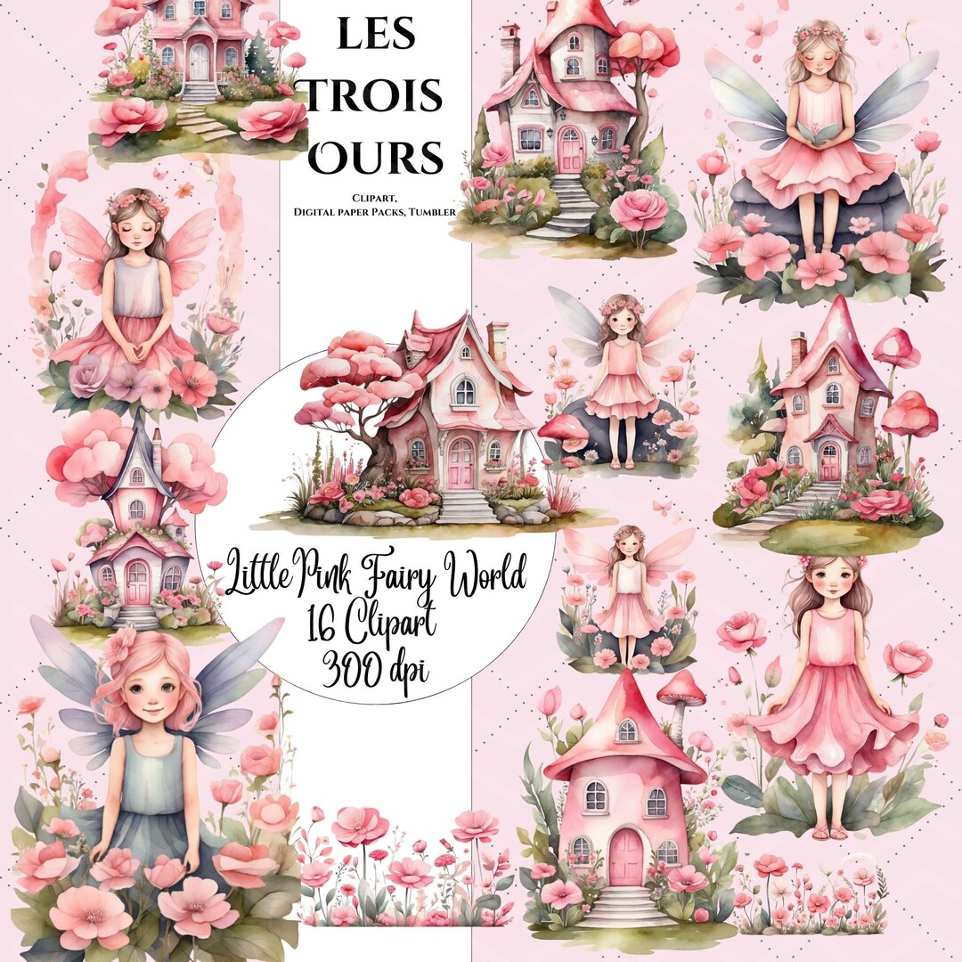 Fairy Clipart Watercolour Land House Clipart, Fairies House Fairy ...
