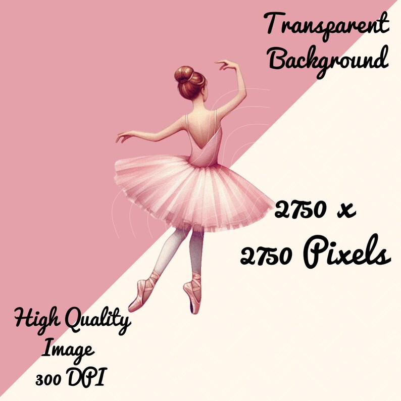 Watercolor Ballerina Clipart: Ballet Accessories PNG , High Resolution ...