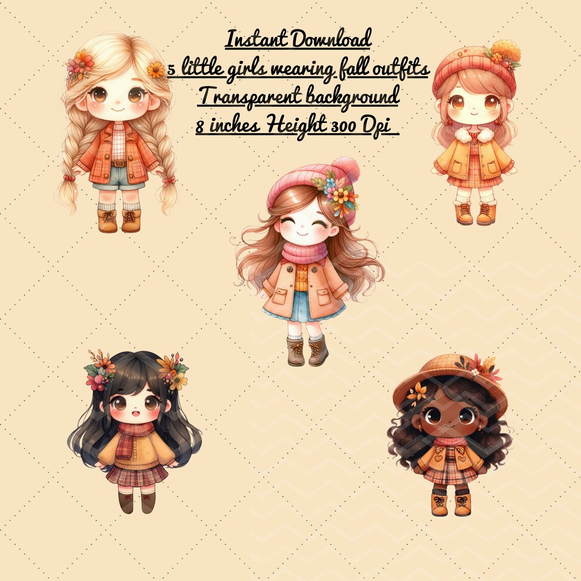 Watercolour Fall Decor Clipart, Autumn Clipart , Cosy Fall Clipart ...