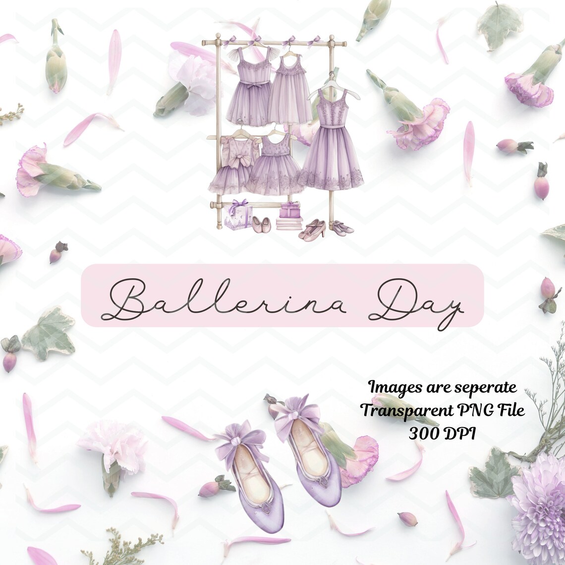 Ballerina Pale Purple Clipart-40 Cute Accessories Light Purple Ballet ...