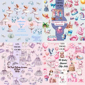 Mega Bundle , Watercolour Clipart Bundle, 36 Listings and Bonuses ...