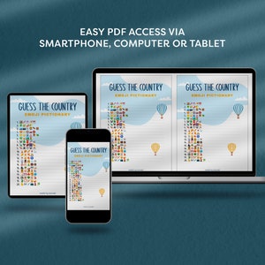 Guess the Country Emoji Pictionary, Printable Party Games, Fun Family ...