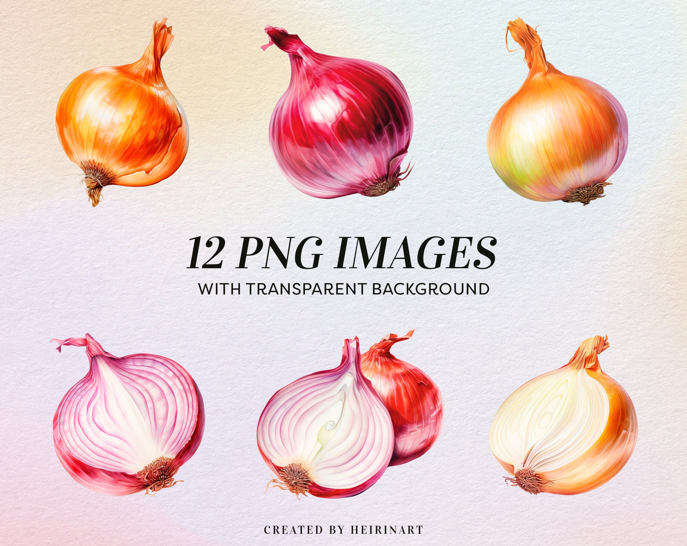Watercolor Onion Clipart - Watercolor Vegetables PNG - Commercial Use ...