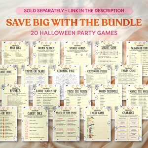 Halloween Charades Party Game, Printable & Editable Game, Fun Party ...
