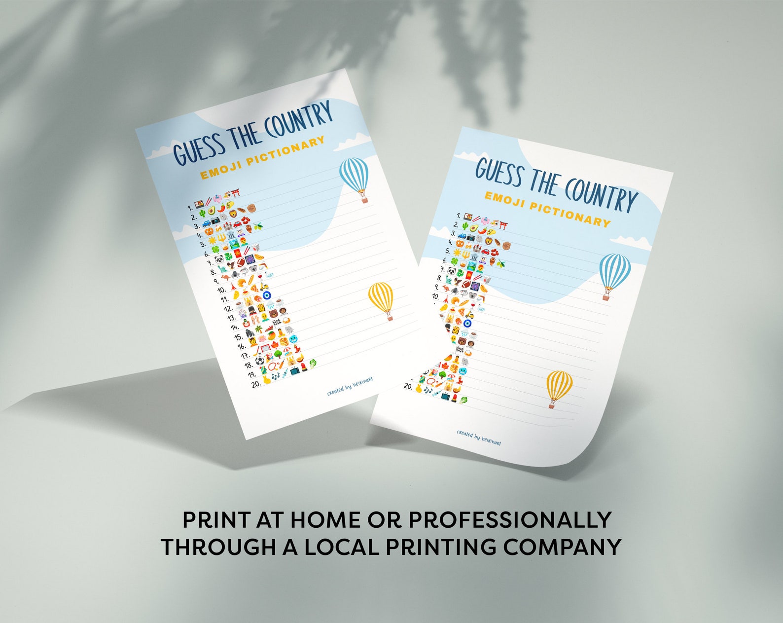 Guess the Country Emoji Pictionary, Printable Party Games, Fun Family ...