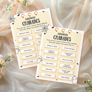 Halloween Charades Party Game, Printable & Editable Game, Fun Party ...