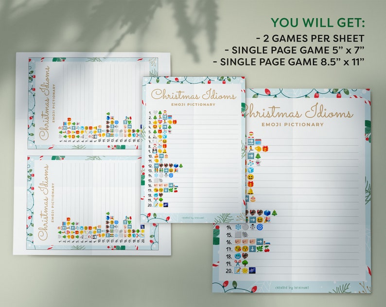 Christmas Idioms Emoji Pictionary, Christmas Emoji Game, Fun Emoji Quiz ...