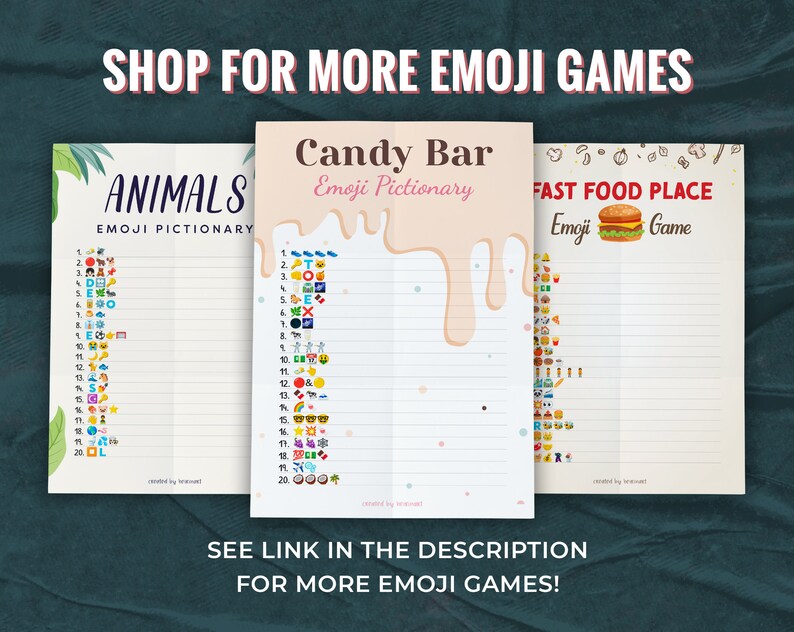 Spring Idioms Emoji Pictionary, Printable Party Games, Party Game for ...