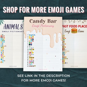 Holidays Emoji Pictionary, Printable Party Games, Birthday Party Game ...
