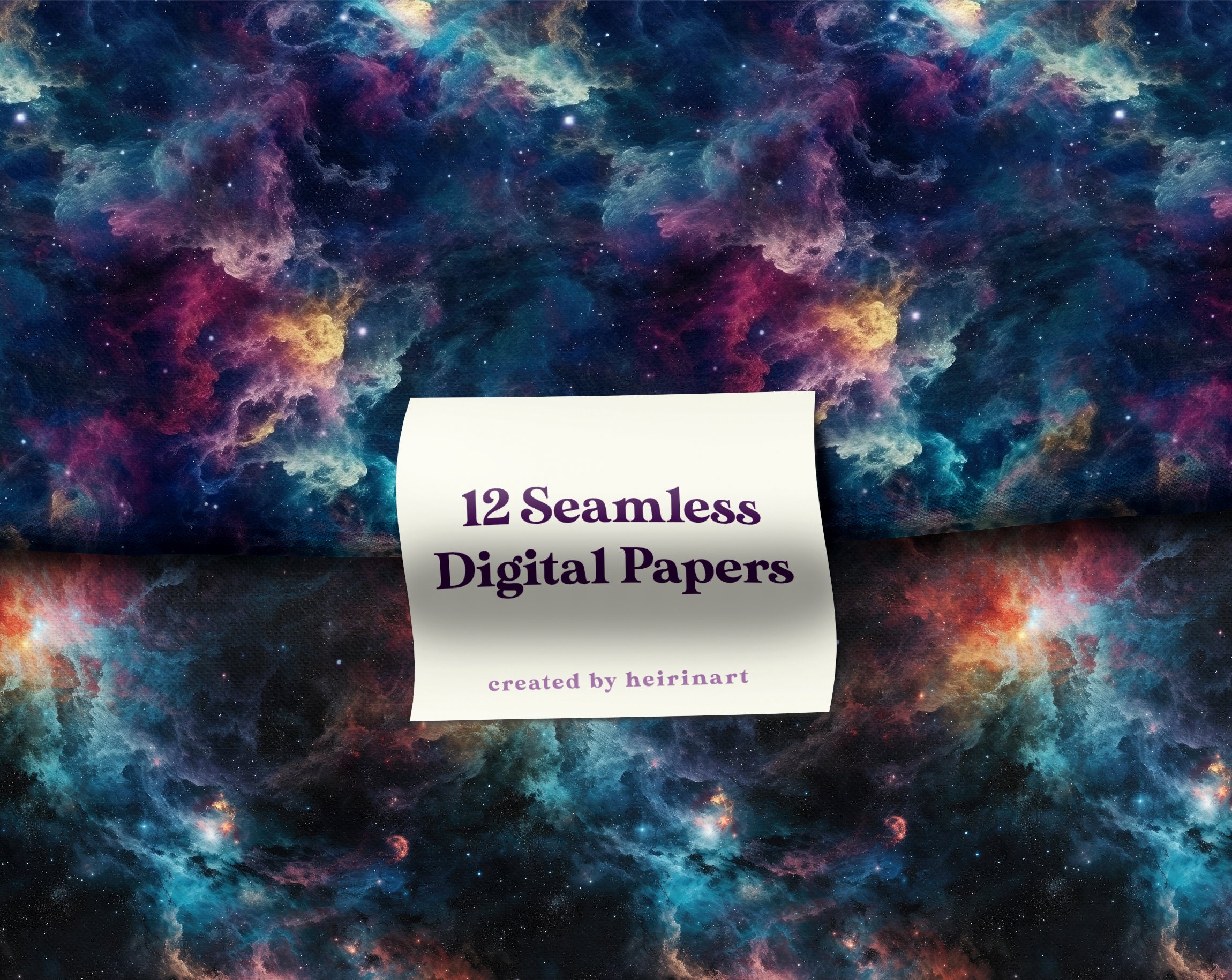 Galaxy Seamless Digital Paper Stardust Background - Etsy