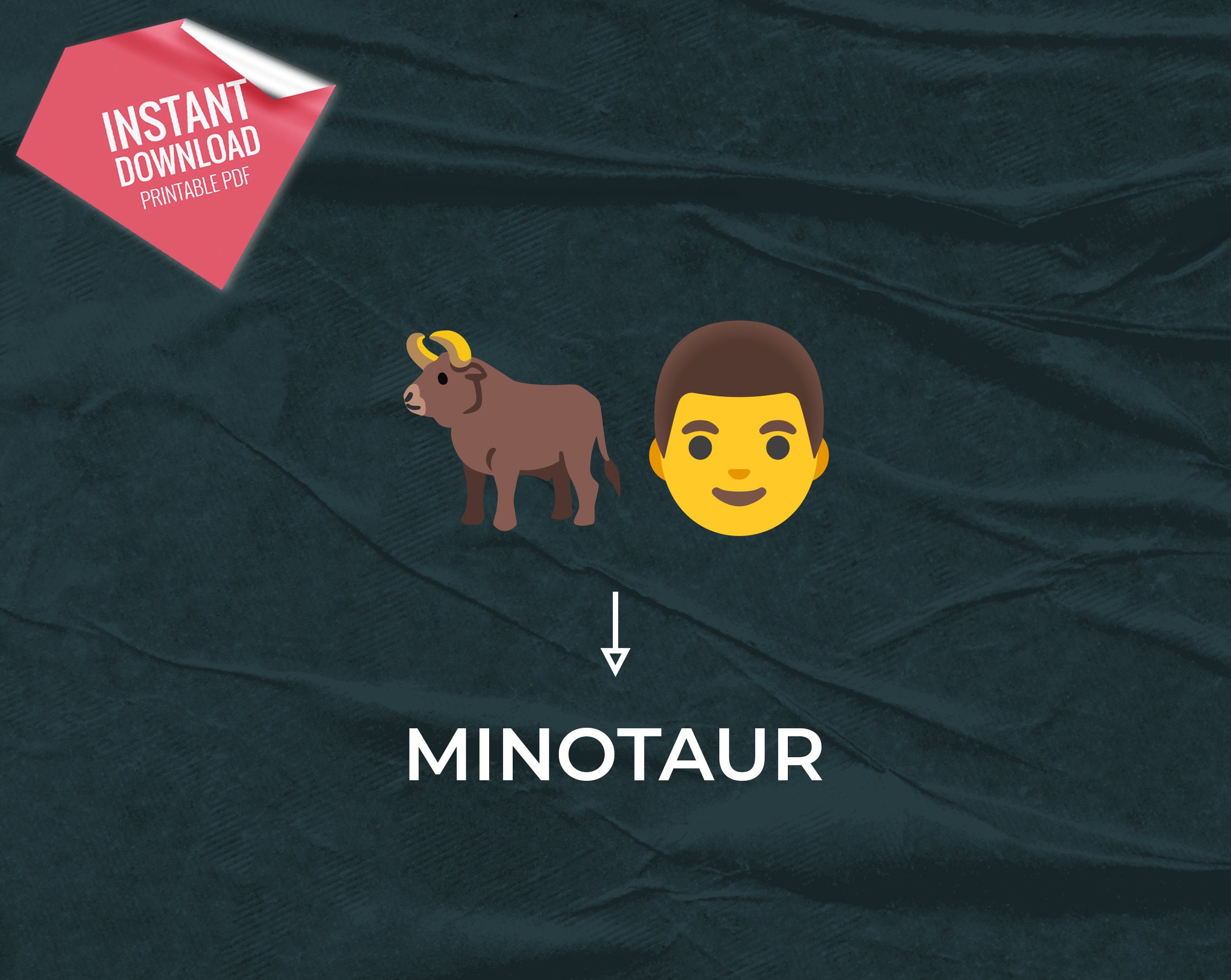 Greek Mythology Emoji Pictionary Printable Party Games Greek - Etsy