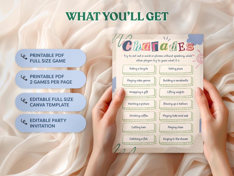Charades Birthday Boy Game, Printable & Editable Birthday Game, Fun ...