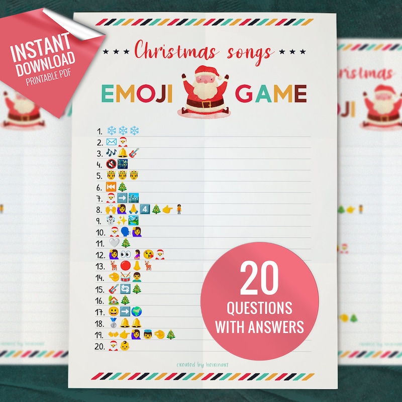 Kids Christmas Game - Etsy