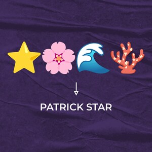 Cartoon Characters Emoji Pictionary, Printable Party Games, Birthday ...