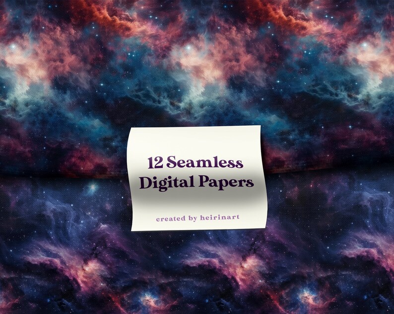 Galaxy Seamless Digital Paper Stardust Background - Etsy