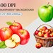 Watercolor Apple Clipart - Watercolor Fruits PNG - Commercial Use ...