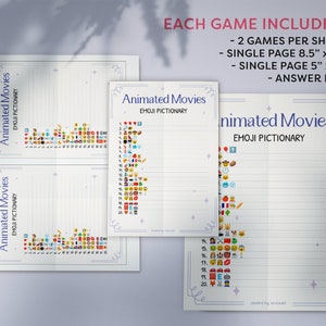 Emoji Games Bundle, 10 Printable Party Games, Fun Party Activity for ...