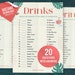 Drinks Match up Trivia Game, Printable Party Games, Party Game for Kids ...