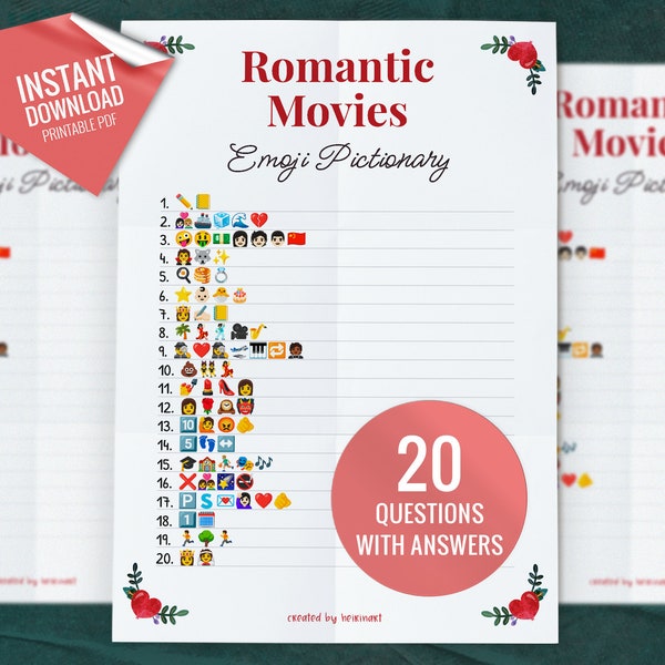 Emoji Movie Pictionary - Etsy