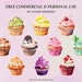 Watercolor Cupcakes Clipart - Bakery Sweets PNG - Commercial Use ...