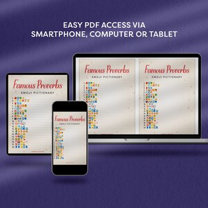 Famous Proverbs Emoji Pictionary, Printable Party Games, Birthday Party ...