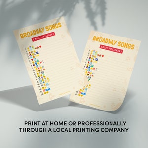 Broadway Songs Emoji Pictionary, Printable Party Games, Fun Emoji Quiz ...