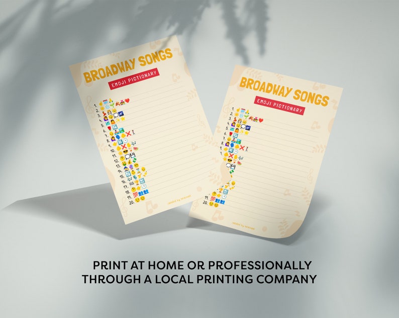Broadway Songs Emoji Pictionary, Printable Party Games, Fun Emoji Quiz ...