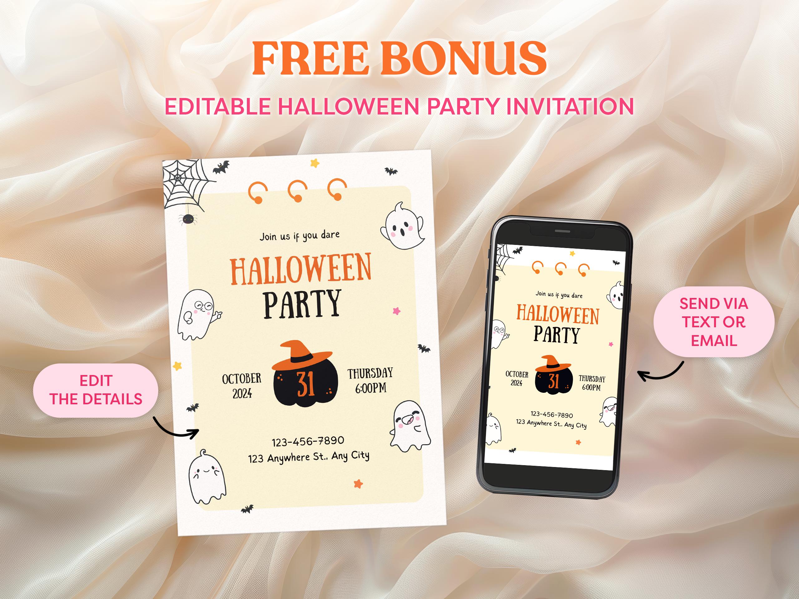 Word Scramble Halloween Game, Printable Editable Game, Fun Party ...