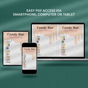 Candy Bar Emoji Pictionary, Party Game for Kids and Adults, Printable ...