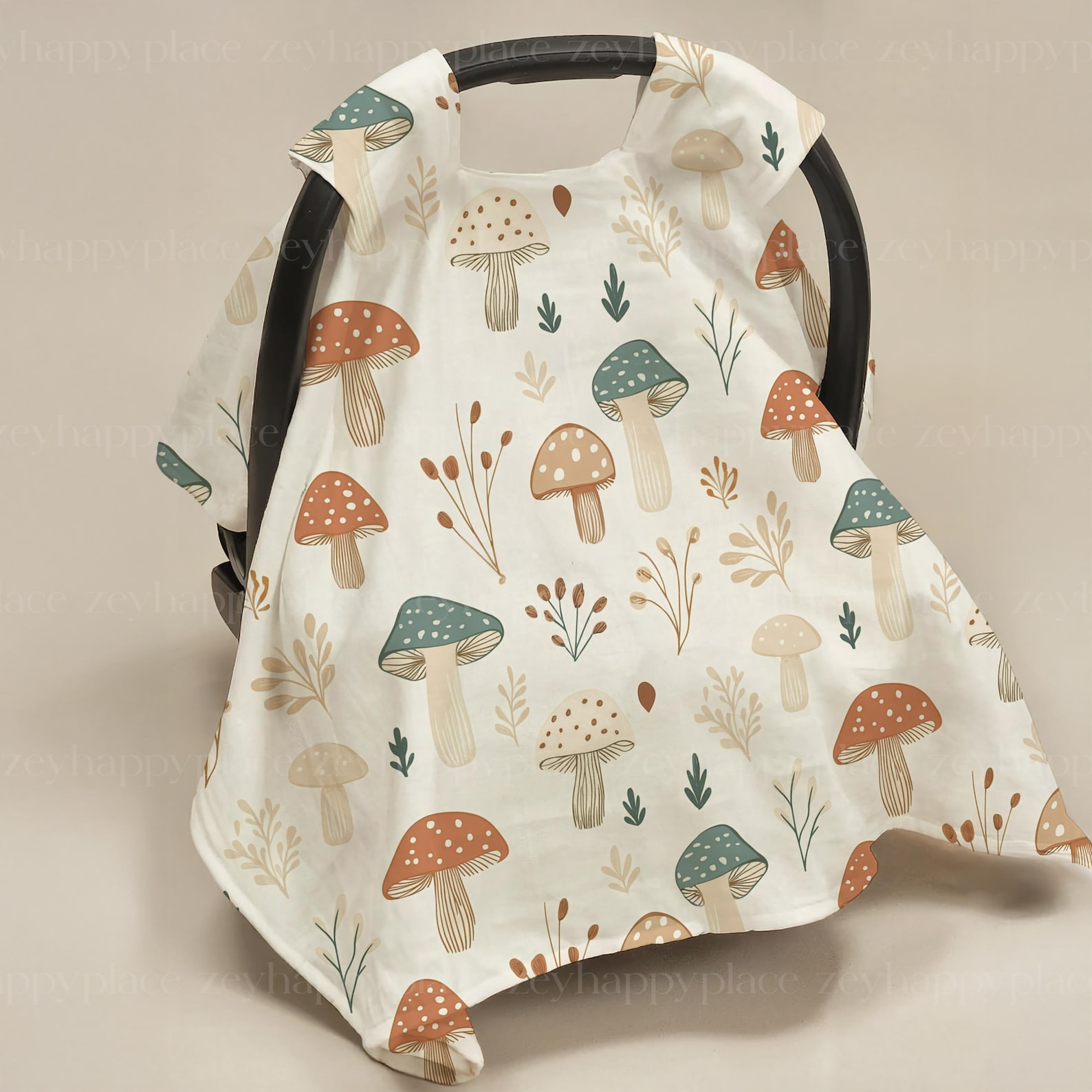 Stroller Cover Mockup Carseat Nursing Cover Wrap Mockup Baby Car Seat ...