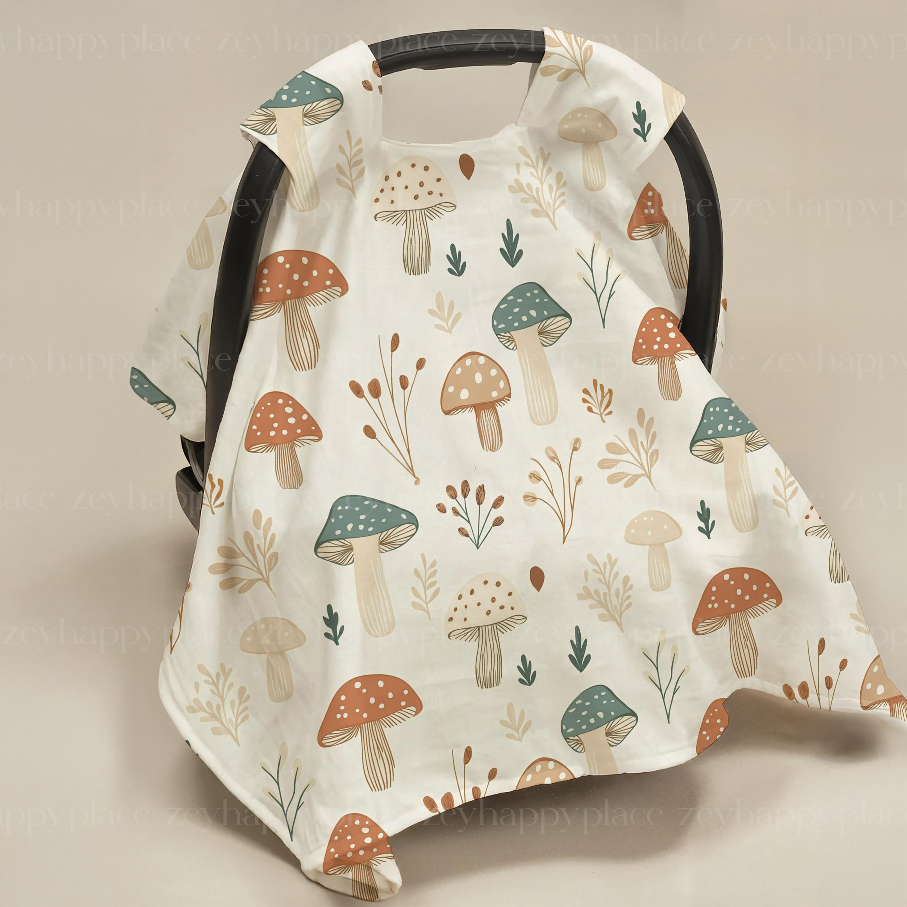 Stroller Cover Mockup Carseat Nursing Cover Wrap Mockup Baby Car Seat ...