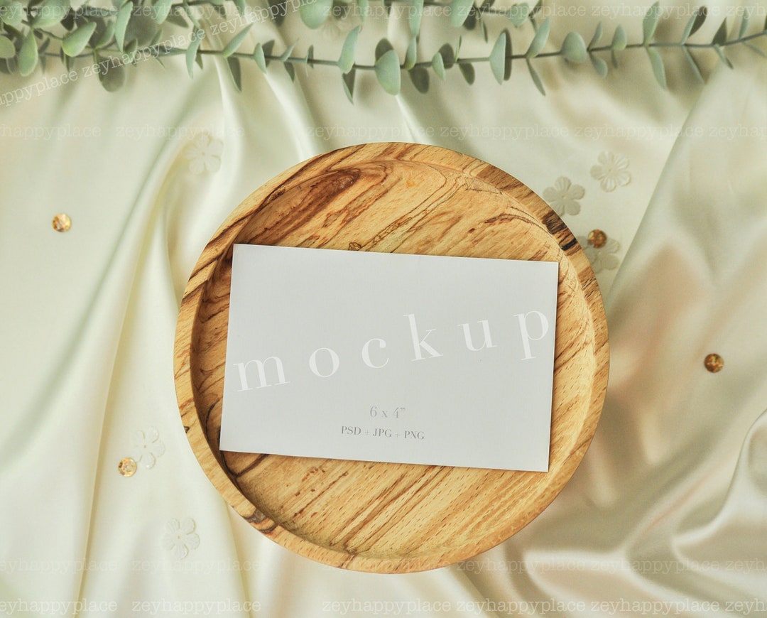 RSVP Mockup, 6x4 Neutral Card Mockup, Boho Wedding Card Mockup, Reply ...