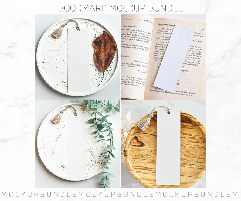 Bookmark Mockup Bundle 2x6 Photo Booth Mockup Bundle - Etsy