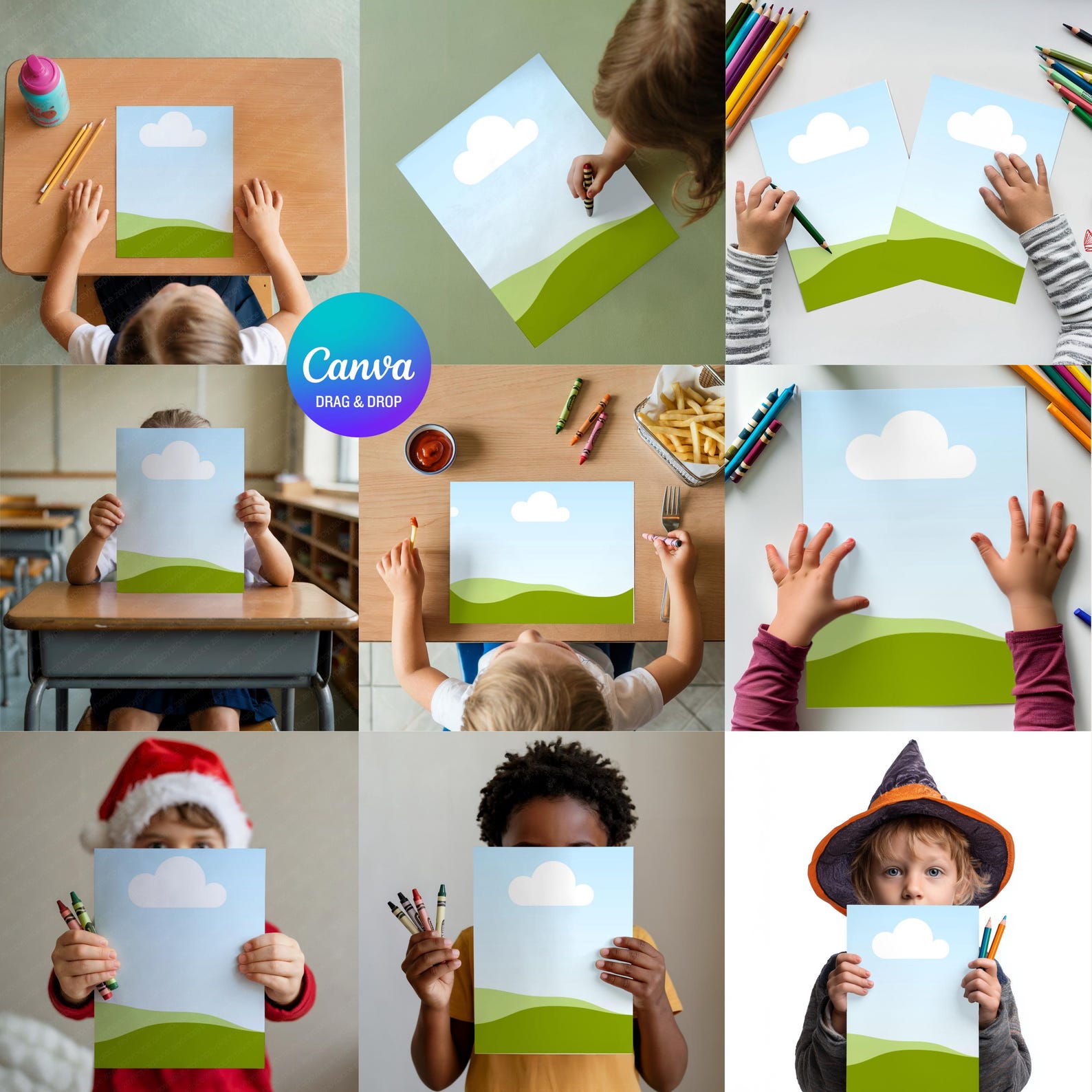 20+ Coloring Page Mockup Bundle Canva Template KDP Mockup Color Page ...