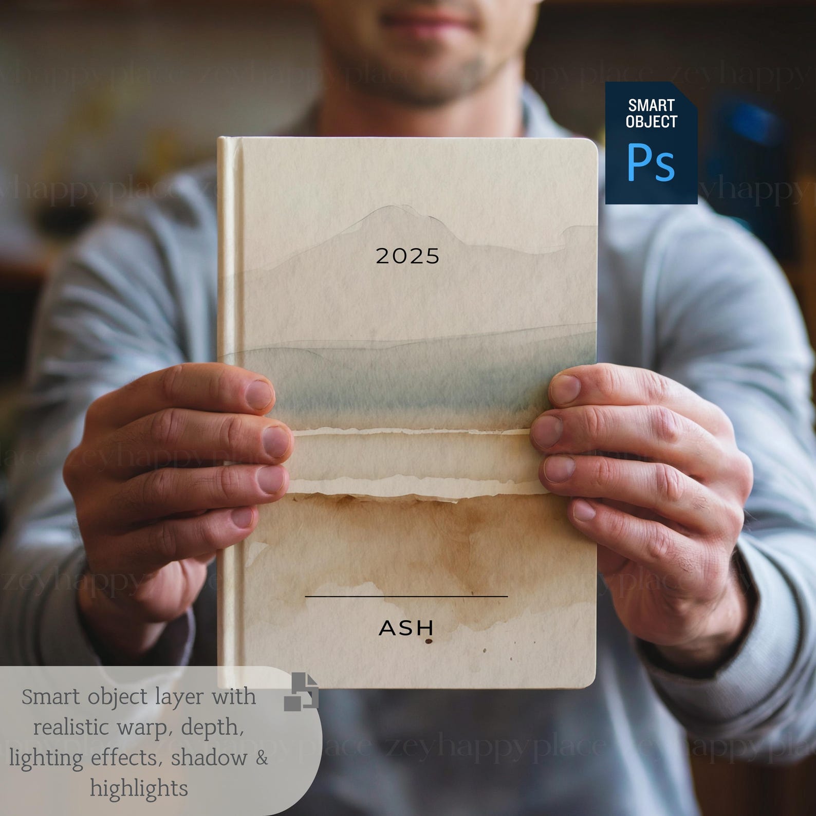 Hardcover Journal Mockup Canva Template Printify Ruled Line Journal ...