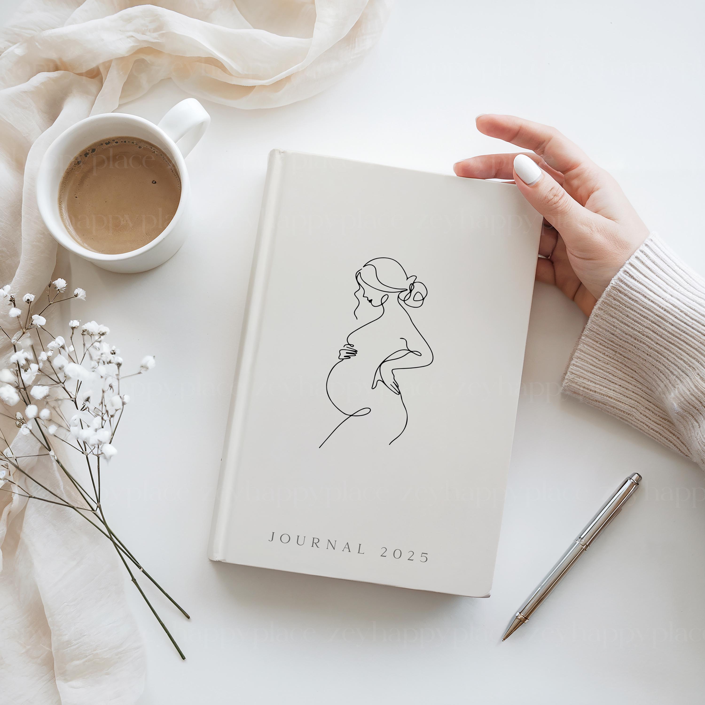 Hardcover Journal Matte Mockup Canva Template Printify Ruled Line ...