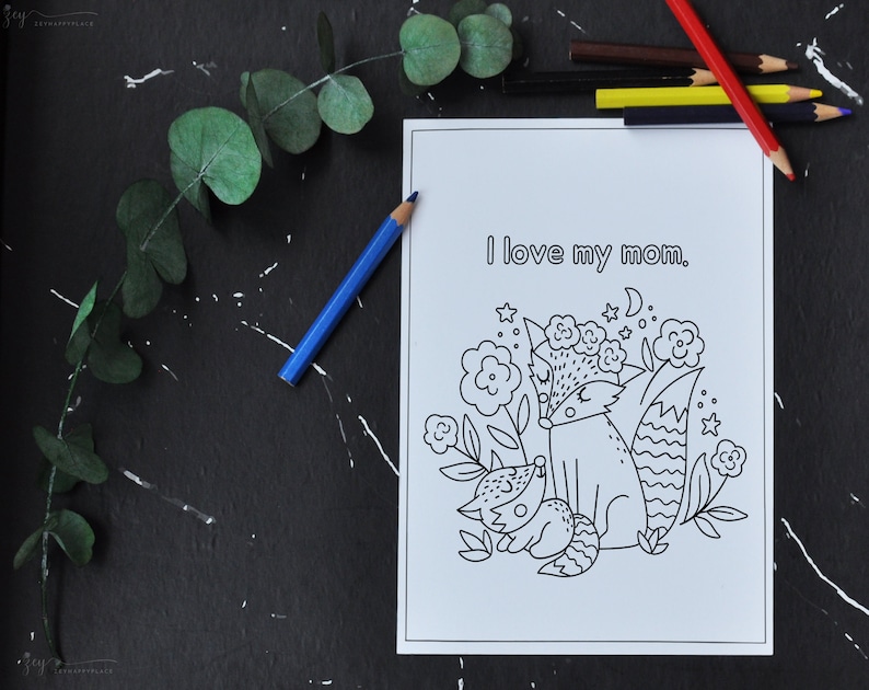 Coloring Page Mockup 8.5 X 11 Coloring Pages Mockup - Etsy