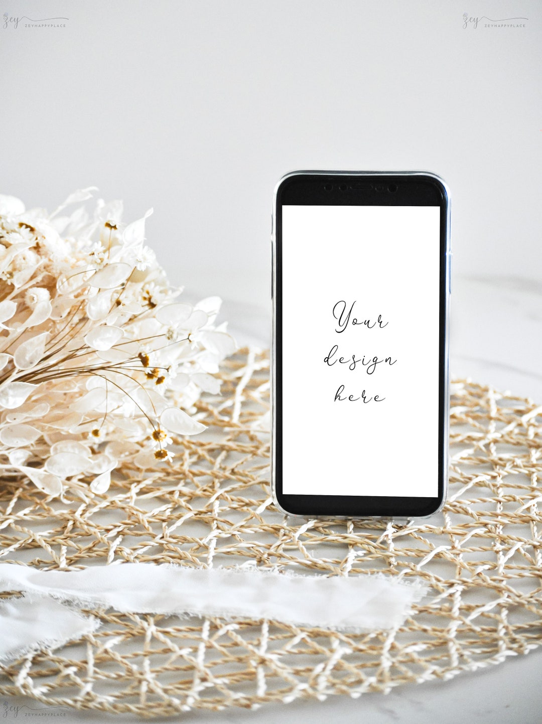 Phone Mockup for Electronic Invitation, iPhone Mockup, Smartphone ...