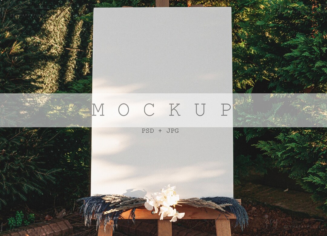 Welcome Sign Mockup Wedding Welcome Sign Mockup Birthday - Etsy