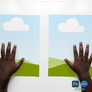 Double Coloring Page Mockup, 5x7" Coloring Pages Mockup, Canva Activity ...