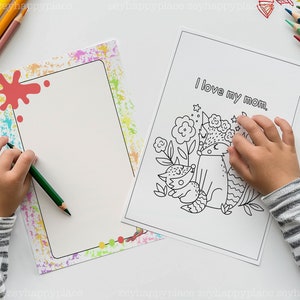 Coloring Page Mockup, 8.5 X 11" Coloring Pages Mockup, Activity Book ...