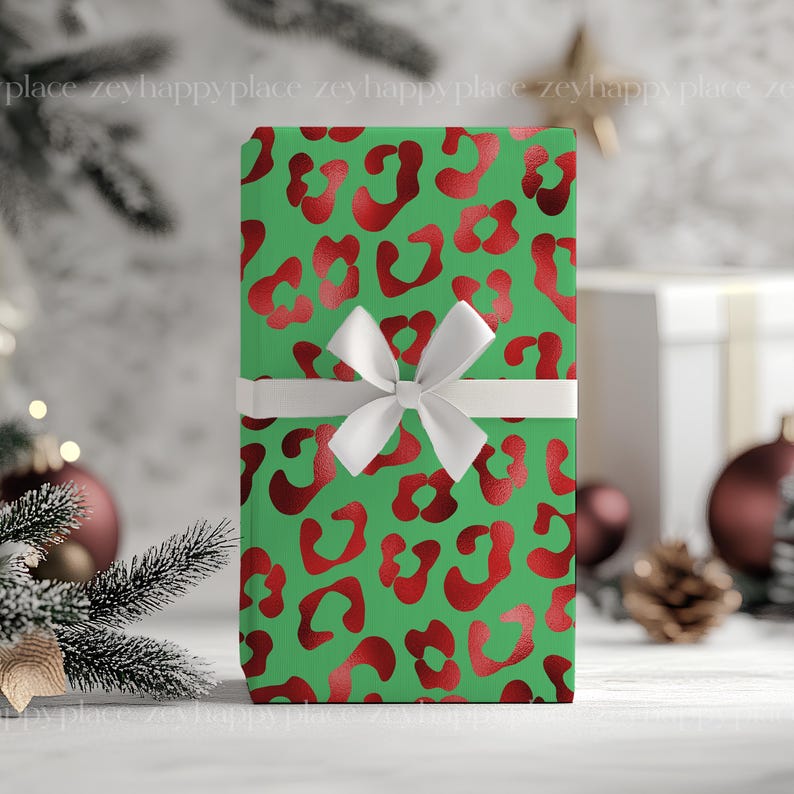 Gift Paper Mockup Canva, Gift Wrapping Paper Mockup, Gift Wrap Box ...