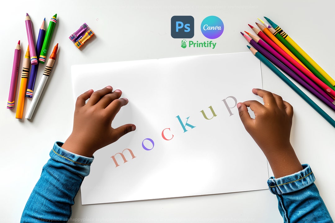 Coloring Page Mockup, 11 X 8.5" Coloring Pages Mockup, Canva Activity ...