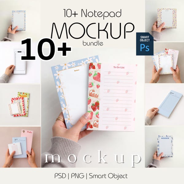 Notepad Template Psd - Etsy UK