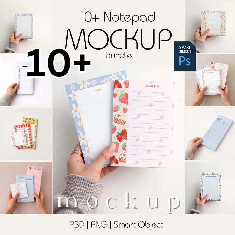 Notepad Template Psd - Etsy UK